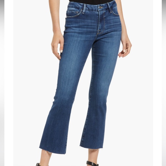 Frame Denim | Jeans | Frame Le Crop Mini Bootcut Raw Hem Jeans | Poshmark